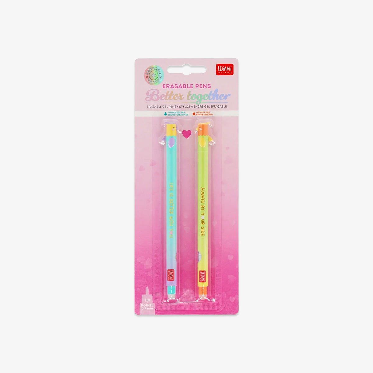 ERASABLE GEL PENS SET OF 2 // BETTER TOGETHER – Kartotek Copenhagen